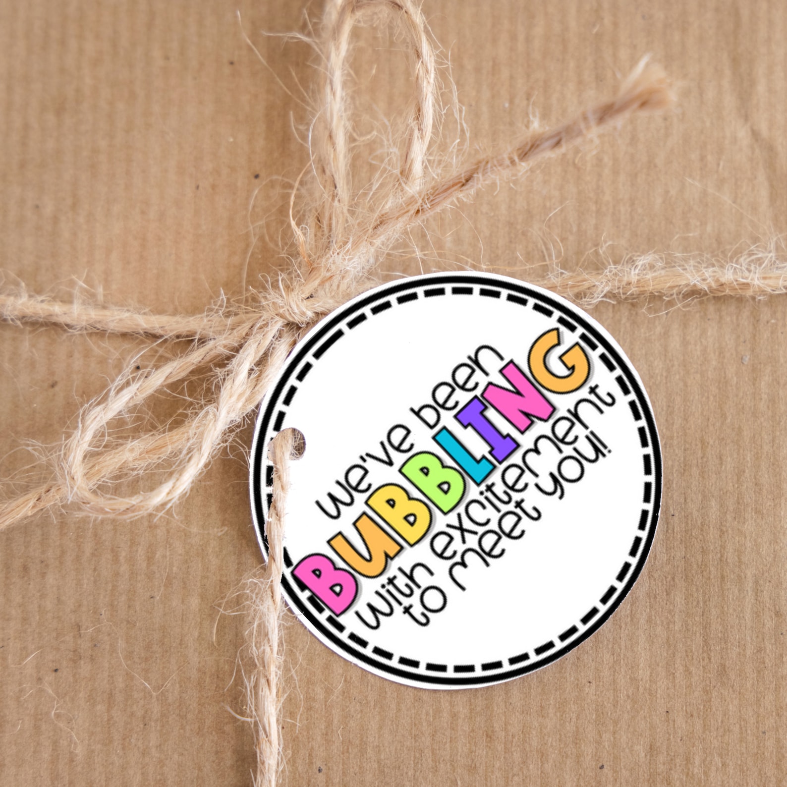 Bubbling With Excitement Gift Tag, Student Gifts From Teacher, 1st Day ...