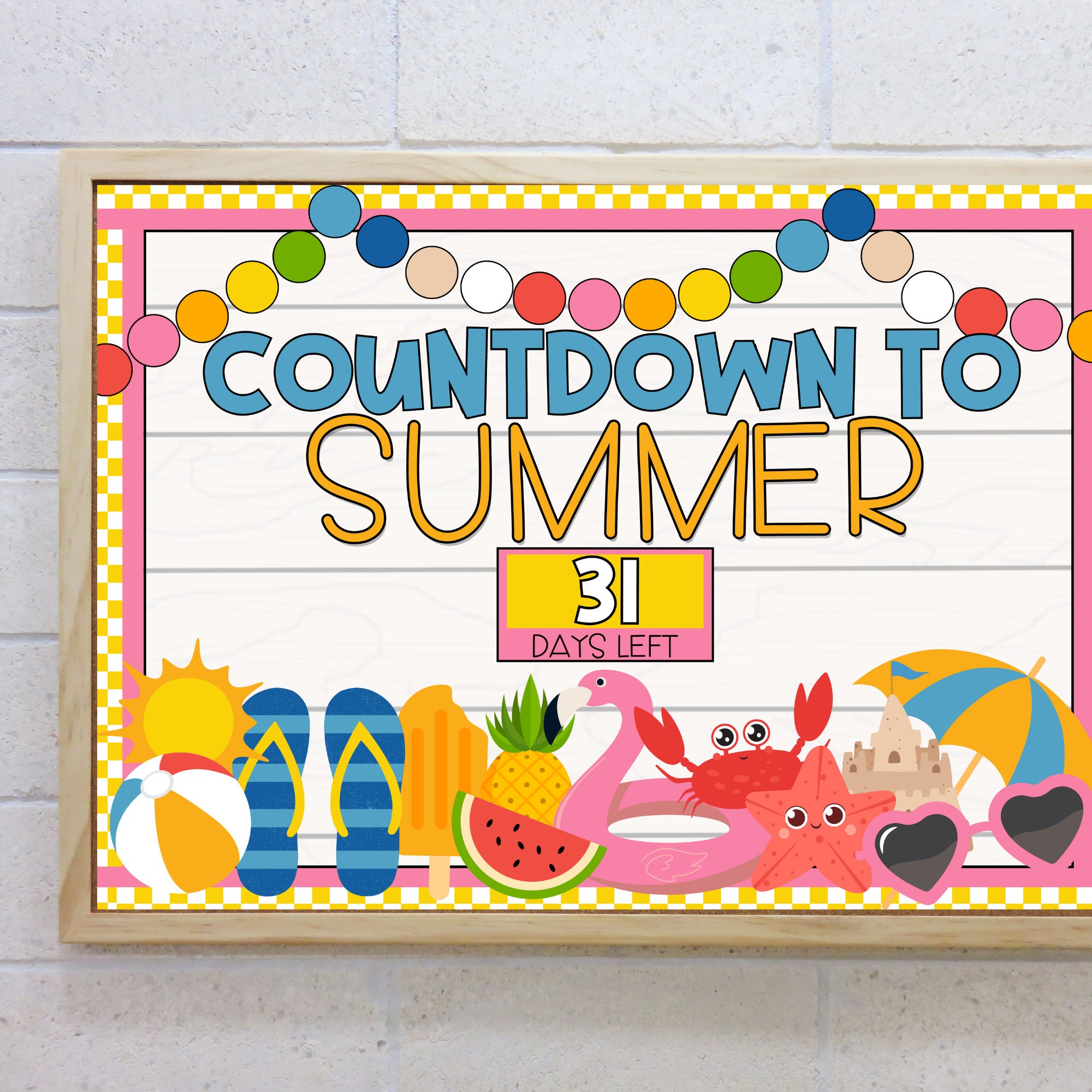 Summer Bulletin Board Kit, Classroom Decor, End of School Year Bulletin ...