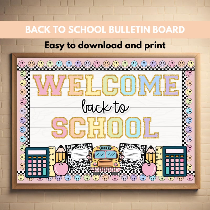 School Bus Bulletin Board - Etsy