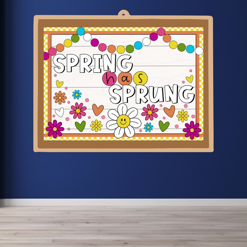 Spring Classroom Decor, Spring Bulletin Board Kit, Classroom Door Decor ...