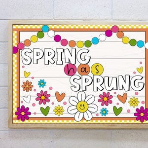 Spring Classroom Decor, Spring Bulletin Board Kit, Classroom Door Decor ...