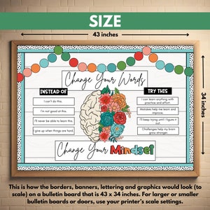 Growth Mindset Bulletin Board Classroom Bulletin Board Growth Mindset ...