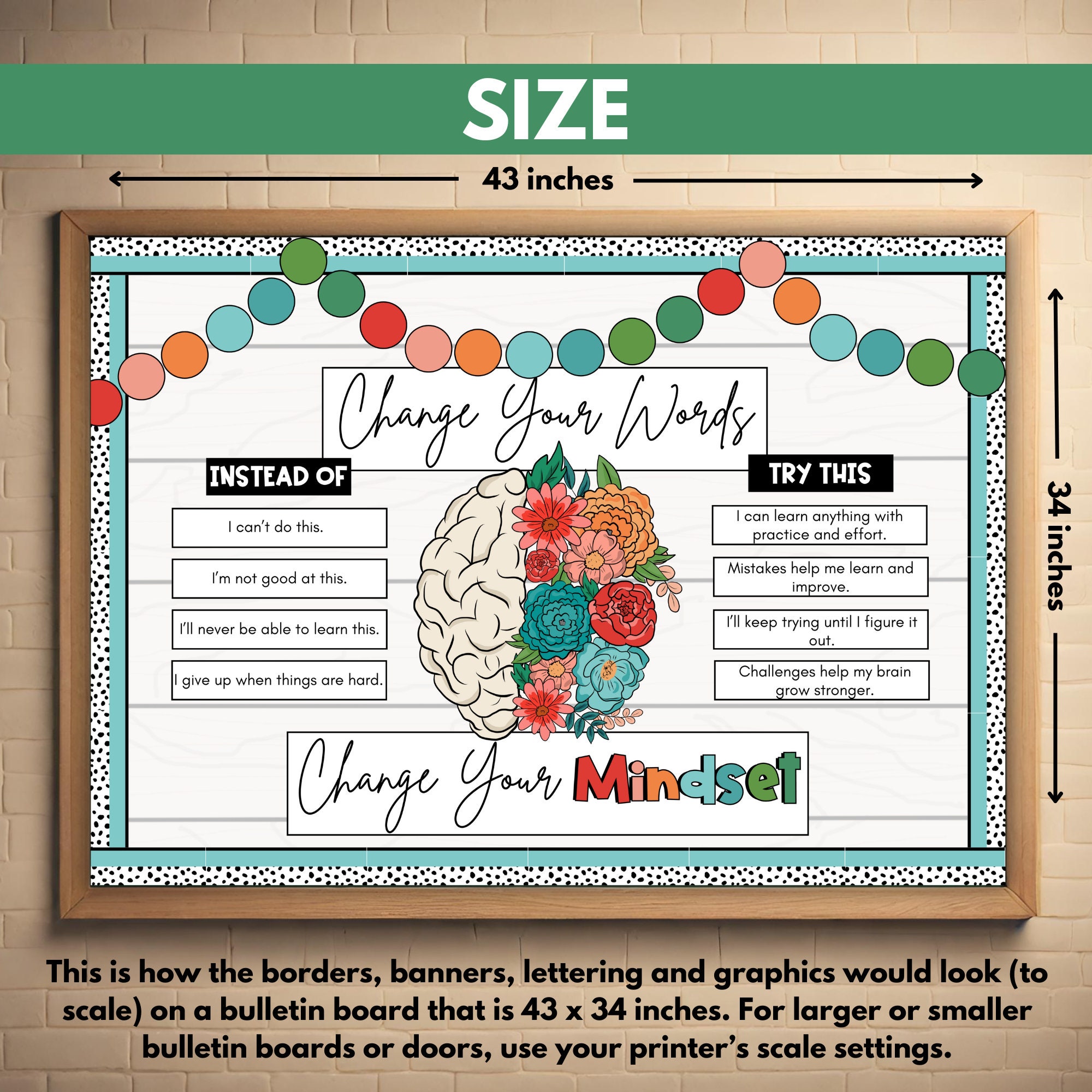 Growth Mindset Bulletin Board Classroom Bulletin Board Growth Mindset ...