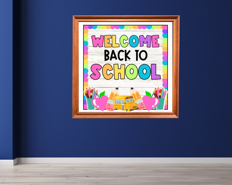 Rainbow Bright Back to School Board Bulletin Board Set - Etsy