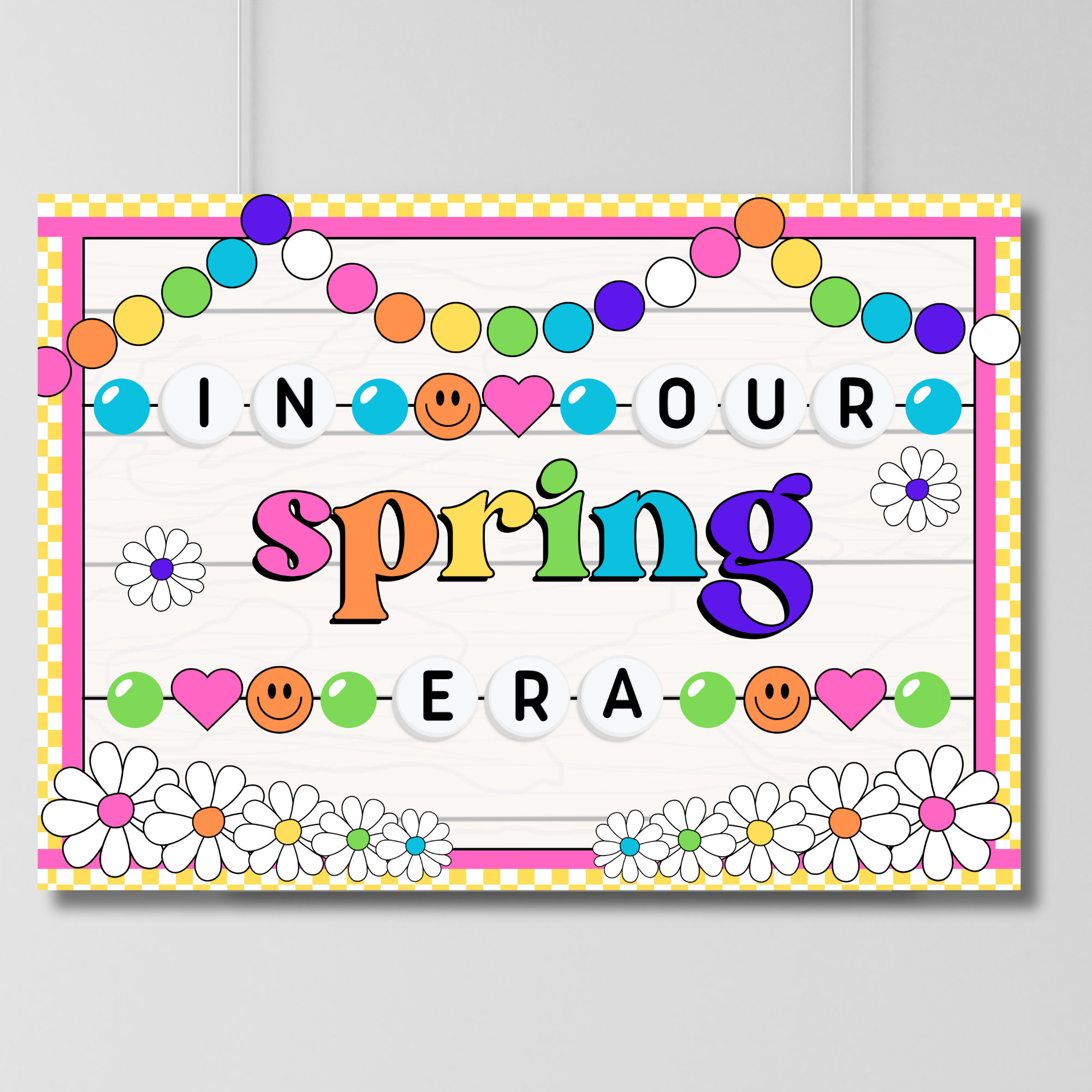 Spring Classroom Decor, Spring Bulletin Board Kit, Classroom Door Decor ...