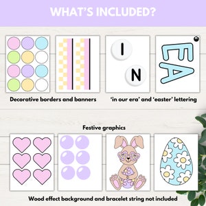 Easter Bulletin Board Kit, Retro Classroom Decor, Easter Banner, Spring ...