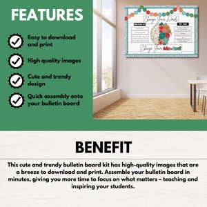 Growth Mindset Bulletin Board Classroom Bulletin Board Growth Mindset ...