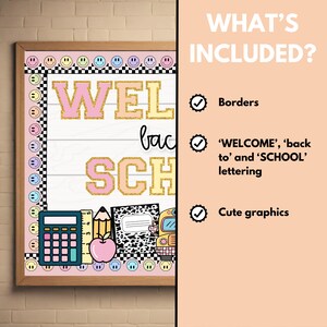 Back to School Bulletin Board, Bulletin Board Kit, First Day of School ...