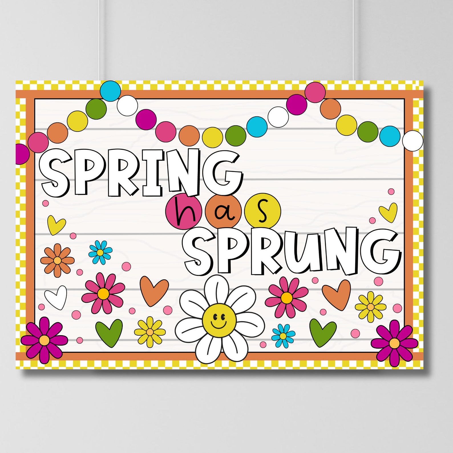 Spring Classroom Decor, Spring Bulletin Board Kit, Classroom Door Decor ...