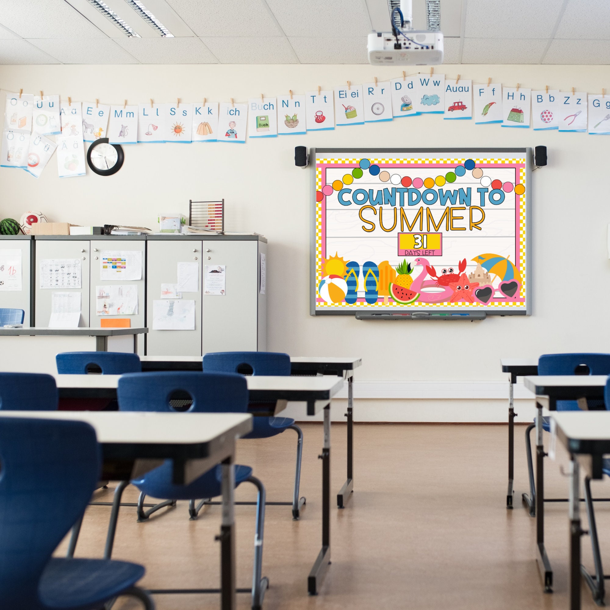 Summer Bulletin Board Kit, Classroom Decor, End of School Year Bulletin ...