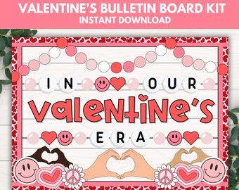 Valentines Day Bulletin Board Classroom, February Bulletin Board Kit ...