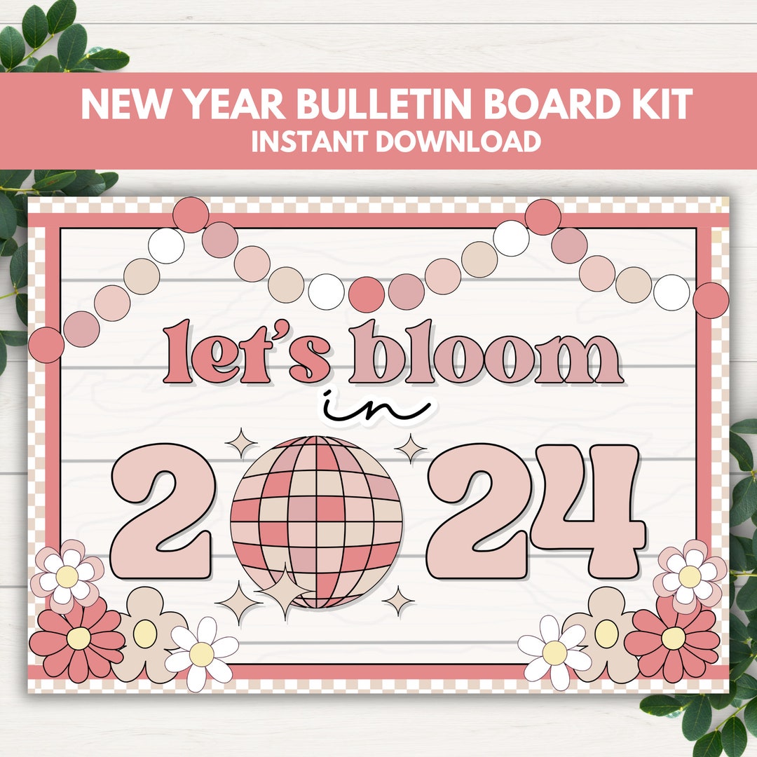 New Year Bulletin Board, Retro Classroom Decor, New School Year ...