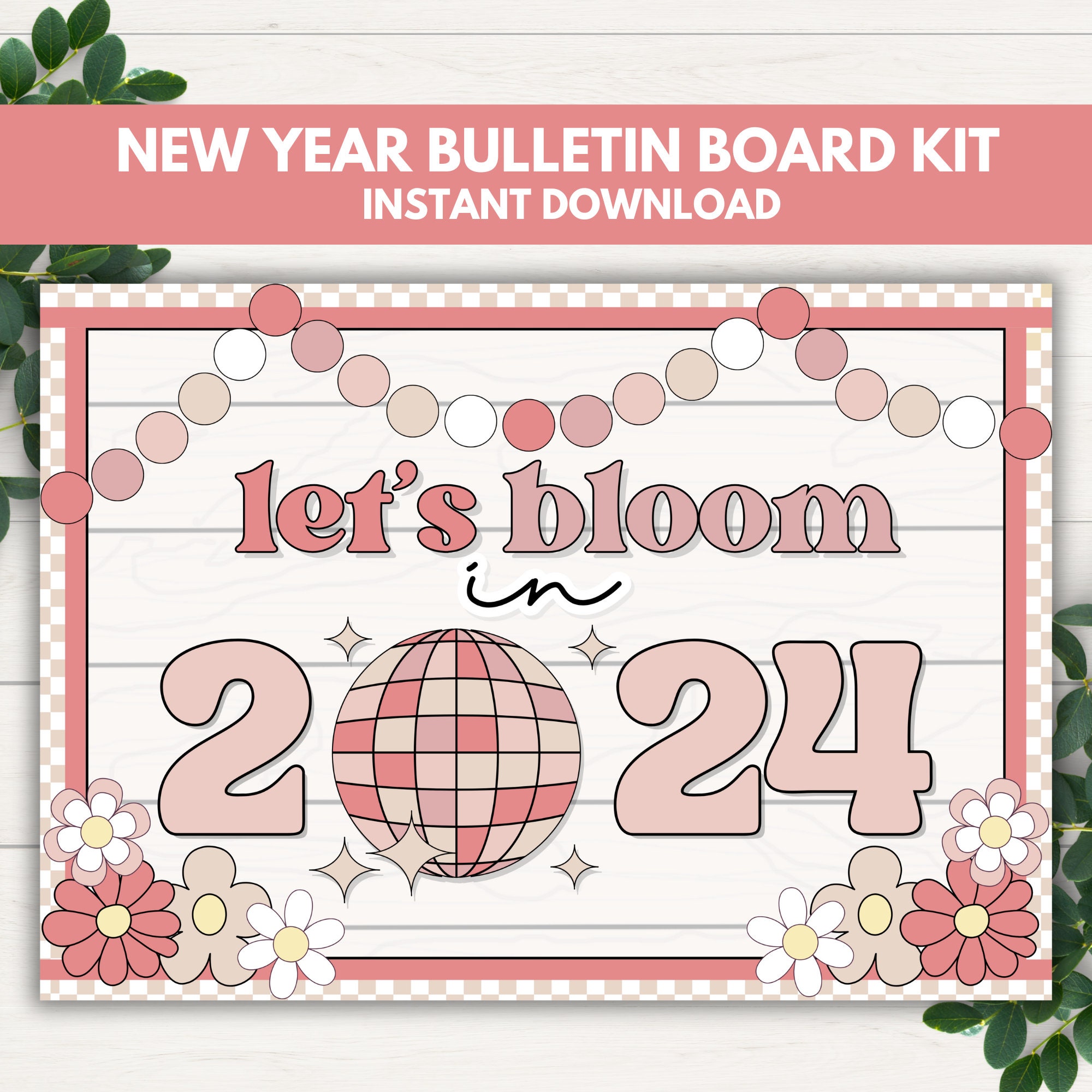 New Year Bulletin Board, Retro Classroom Decor, New School Year ...