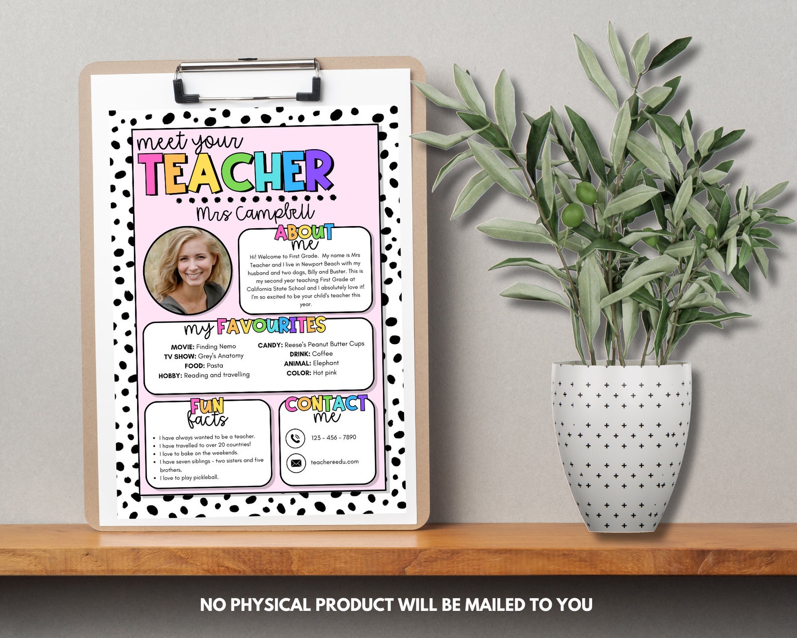 Rainbow Bright Meet the Teacher, Meet the Teacher Template, Meet the ...