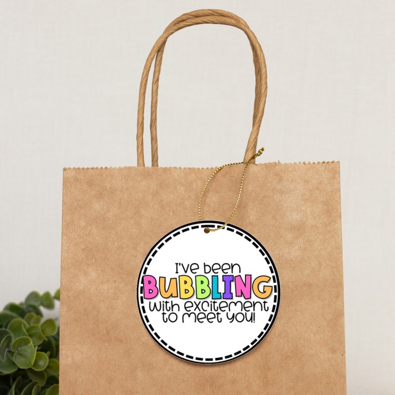Bubbling With Excitement Gift Tag Student Gifts From Teacher - Etsy