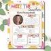 Meet the Teacher Template, All About Me Poster, All About My Teacher ...