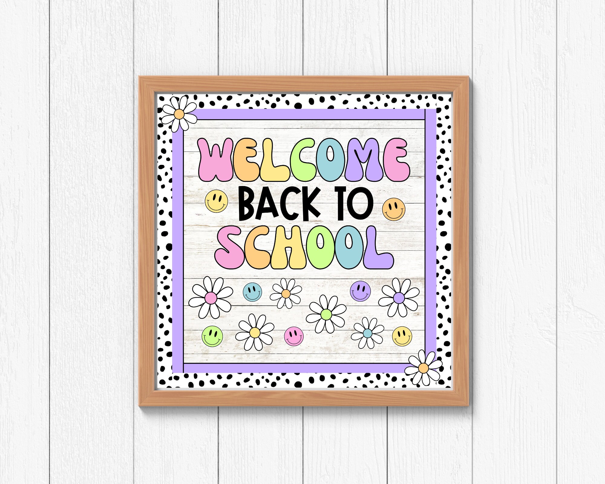 Pastel Retro Back to School Board, Bulletin Board Set, Bulletin Board ...