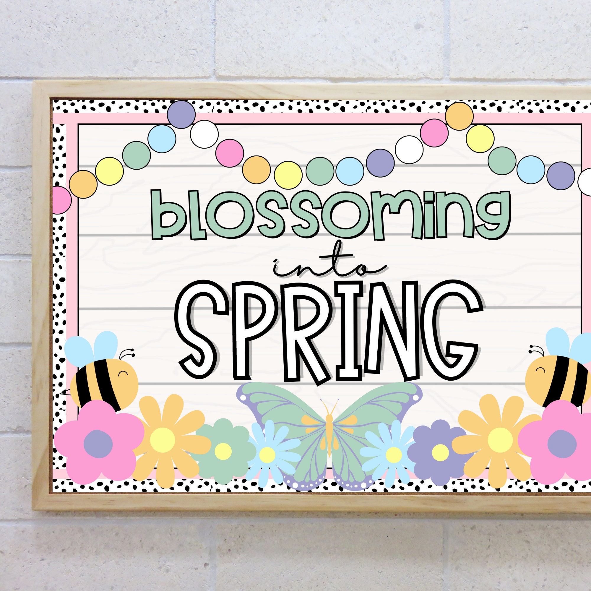 Spring Classroom Decor, Spring Bulletin Board Kit, Classroom Door Decor ...