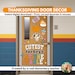 Thanksgiving Groovy Bulletin Board Kit Fall Door Decor Classroom ...