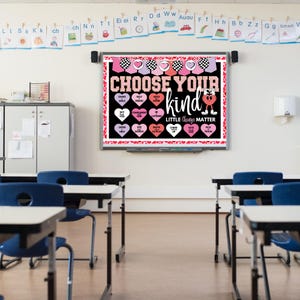 Valentine's Day Bulletin Board Kit for February Classroom Decoration ...