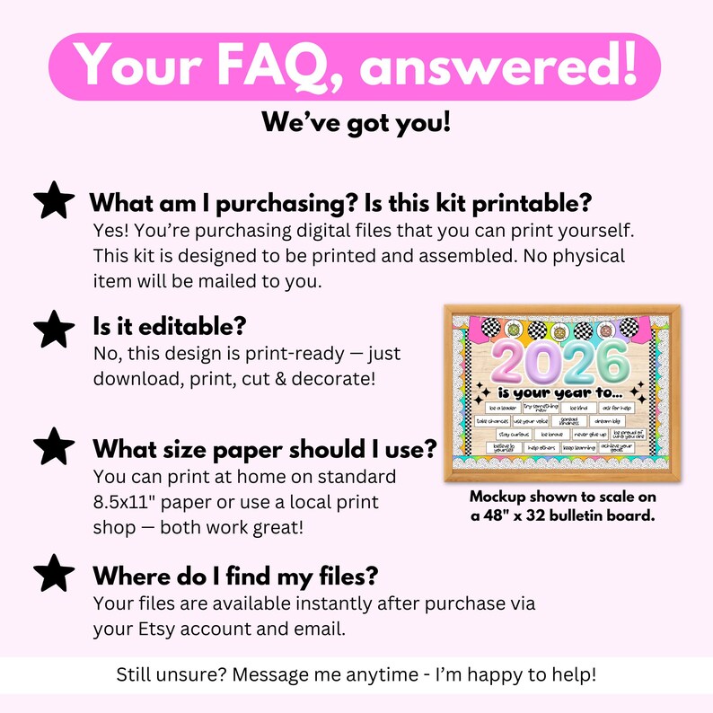 2026 New Year Affirmation Bulletin Board Kit Printable for Teachers ...