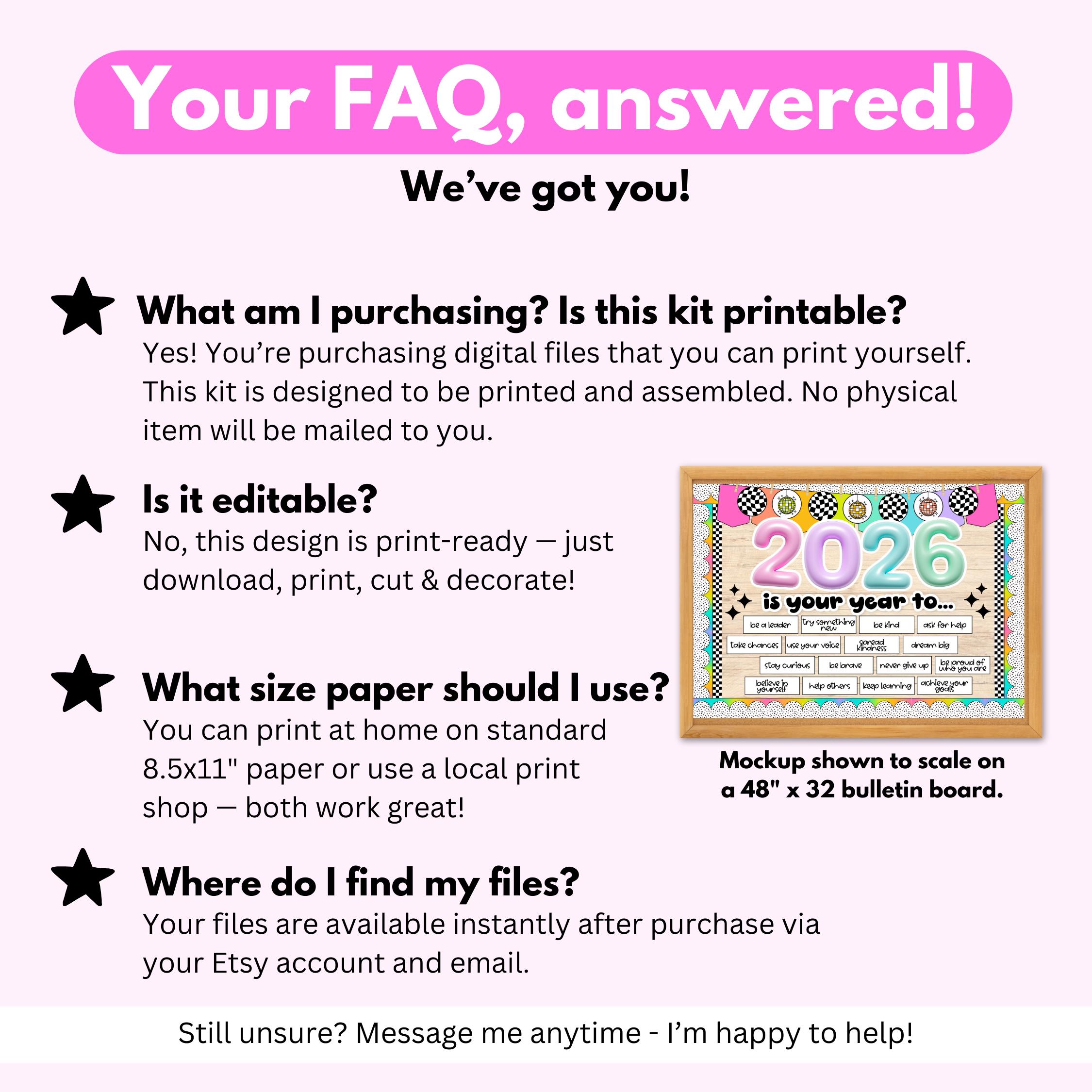 2026 New Year Affirmation Bulletin Board Kit Printable for Teachers ...