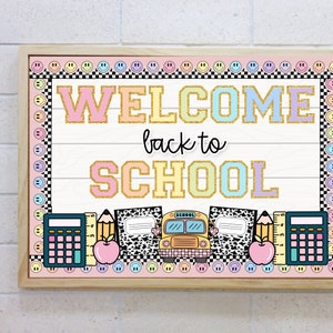 Back to School Bulletin Board, Bulletin Board Kit, First Day of School ...