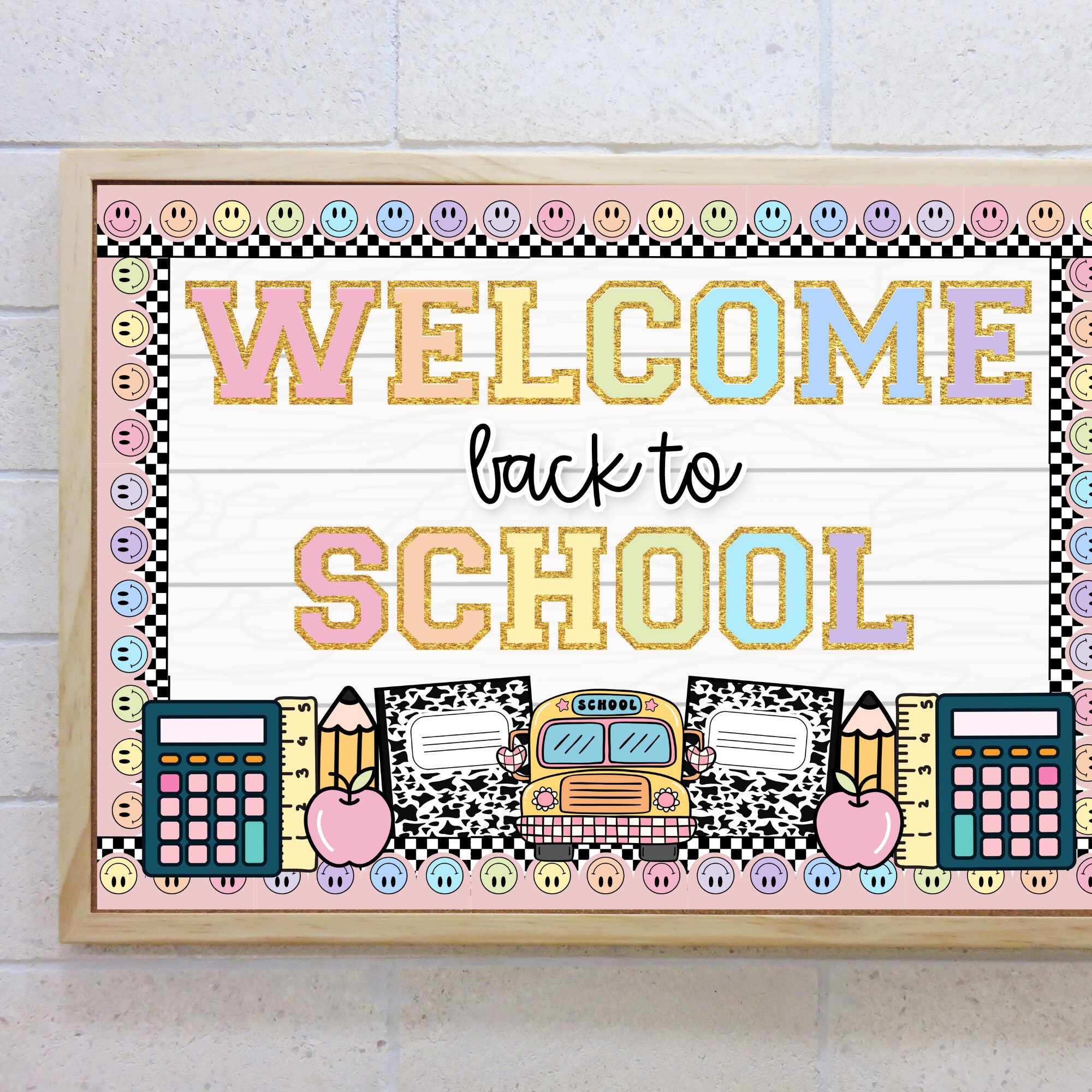 Back to School Bulletin Board, Bulletin Board Kit, First Day of School ...