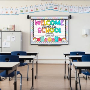 Back to School Bulletin Board, Bulletin Board Kit, First Day of School ...