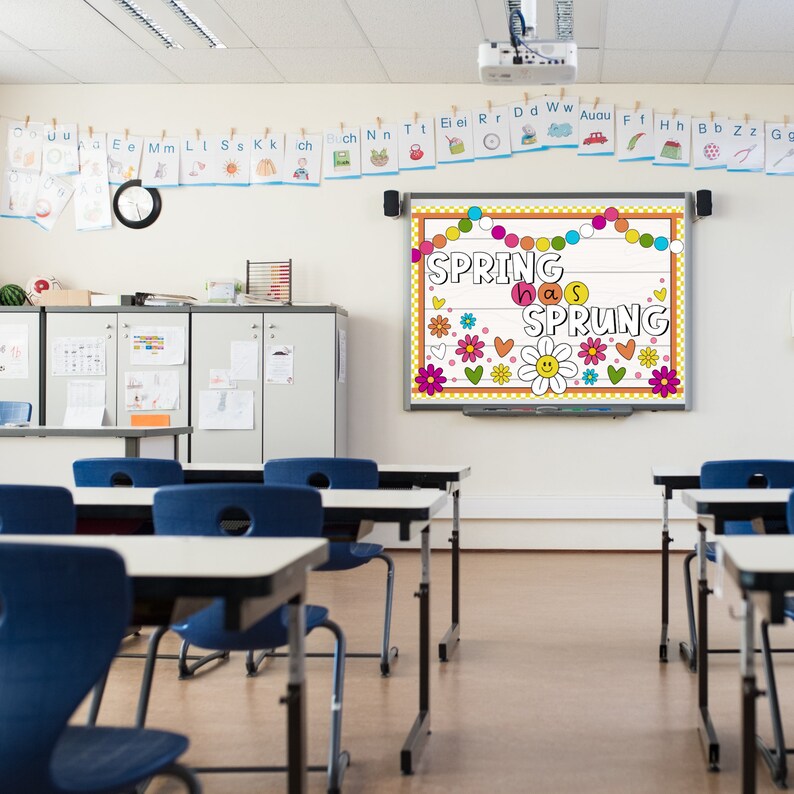 Spring Classroom Decor, Spring Bulletin Board Kit, Classroom Door Decor ...
