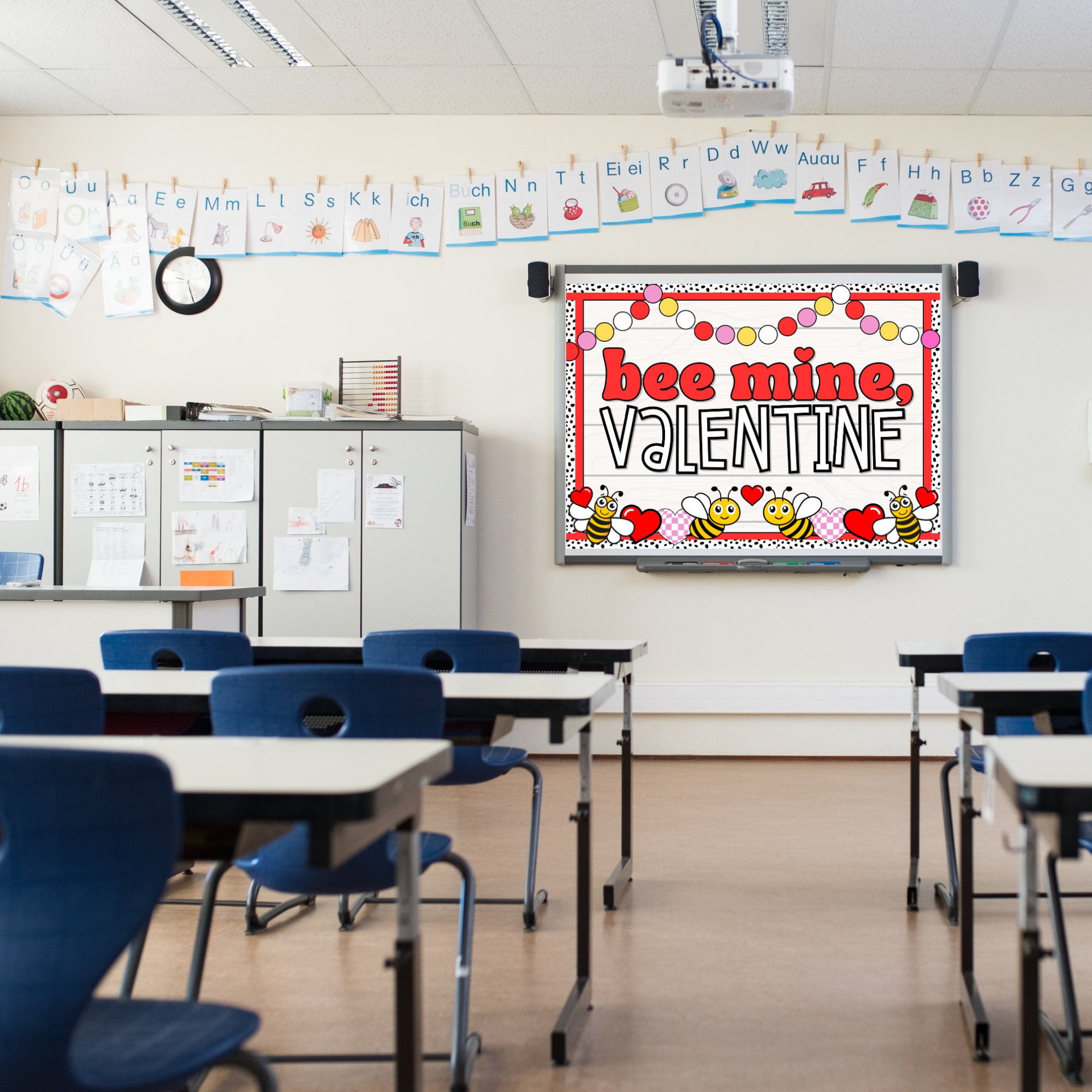 Valentines Bulletin Board Kit, February Bulletin Board Kit, Bulletin ...