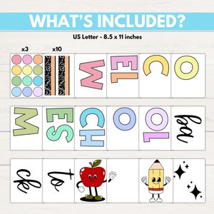 Welcome Back to School Bulletin Board, Bulletin Board Kit, First Day of ...