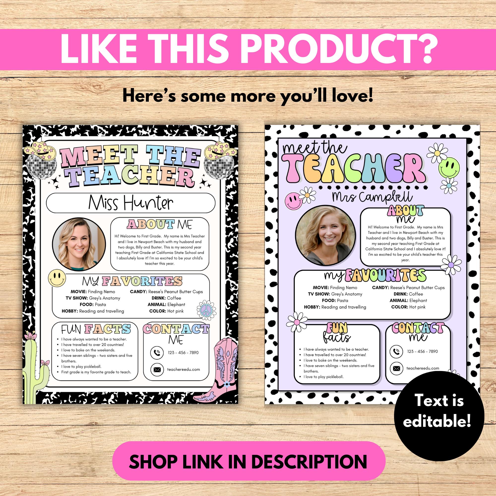 Welcome Back to School Bulletin Board Kit Retro Rainbow Classroom Decor ...