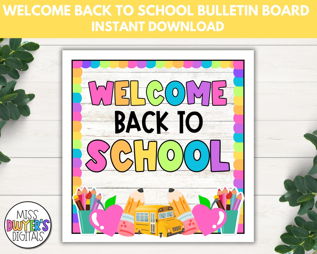 Rainbow Bright Back to School Board Bulletin Board Set - Etsy