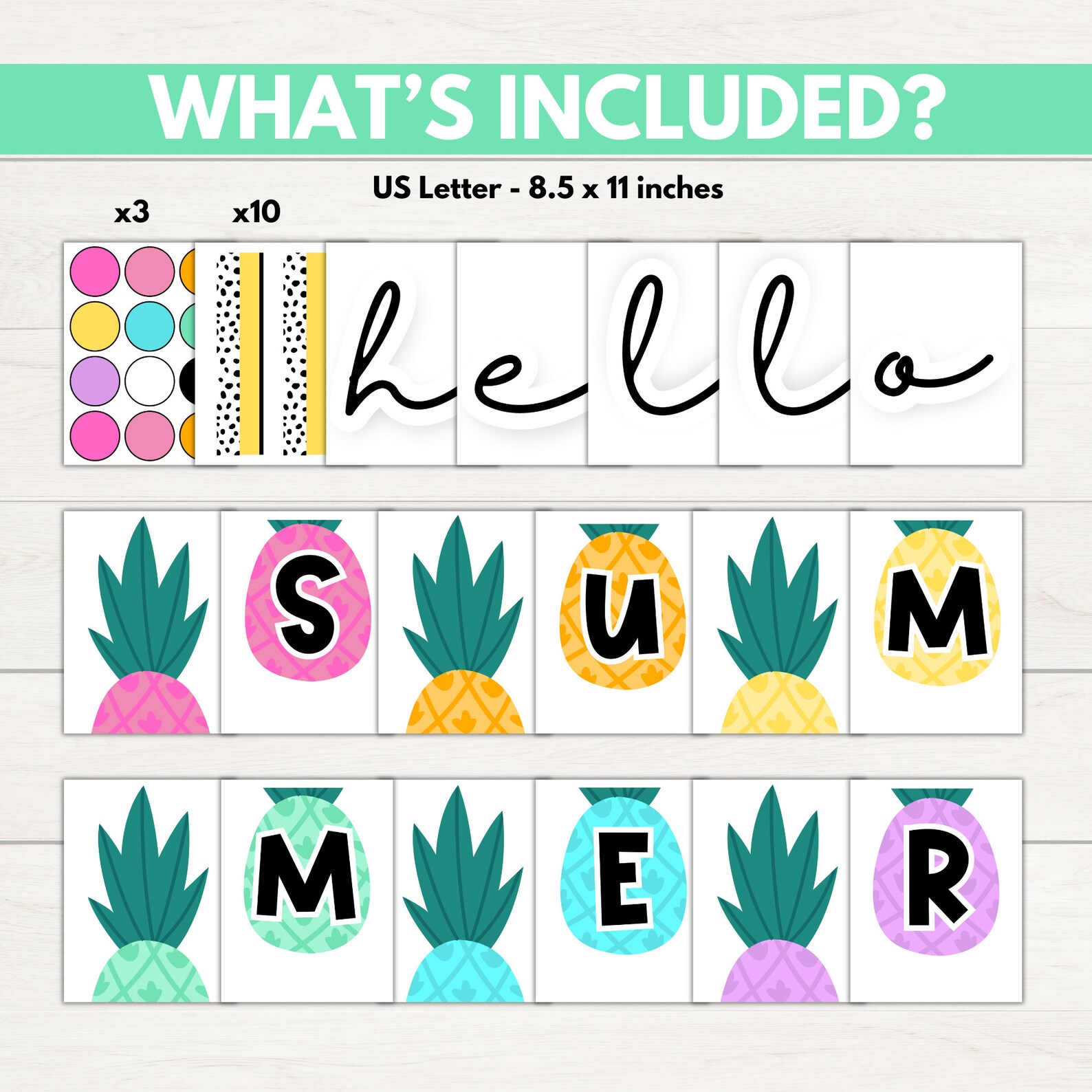 Summer Bulletin Board Kit, Classroom Decor, End of Year Bulletin Board ...
