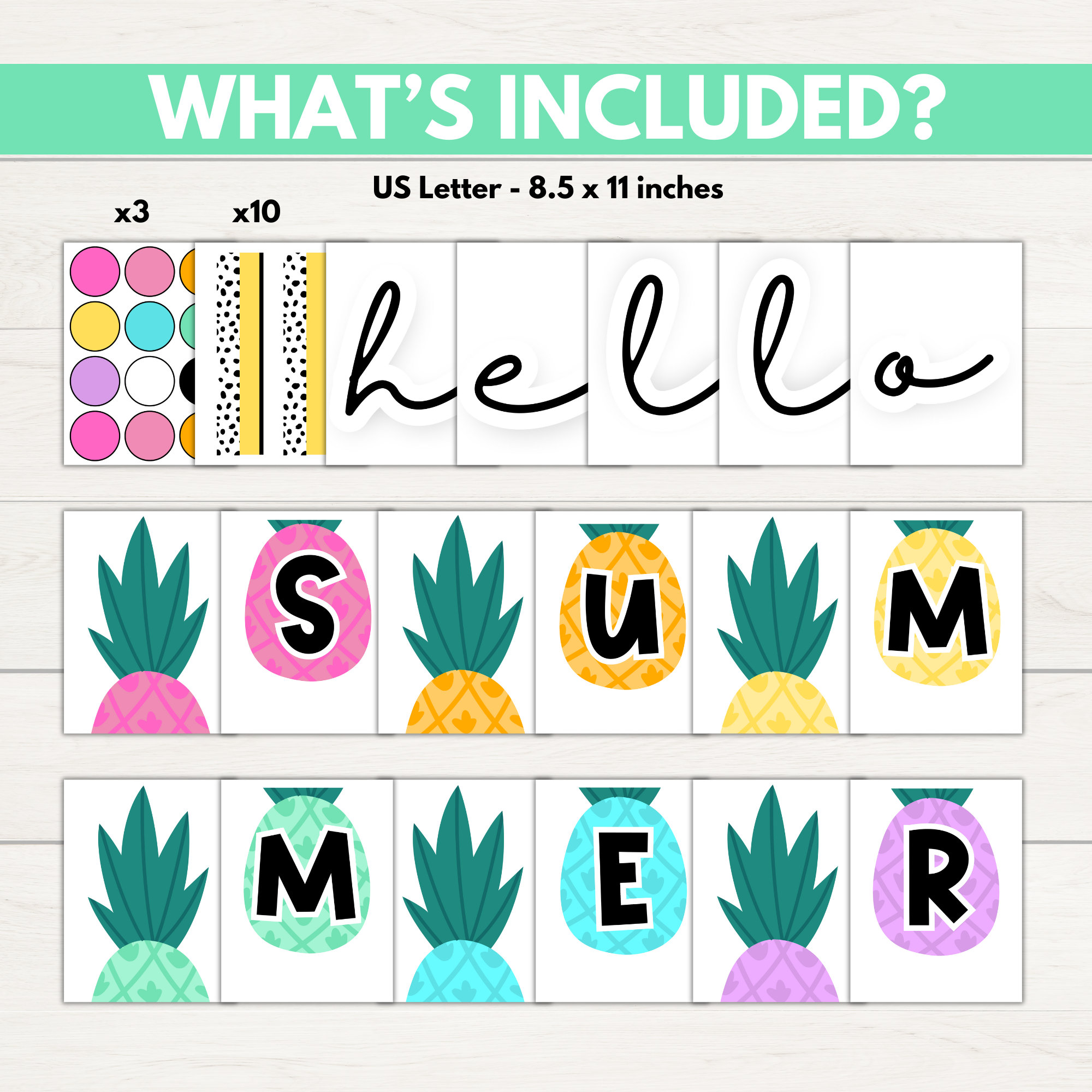 Summer Bulletin Board Kit, Classroom Decor, End of Year Bulletin Board ...