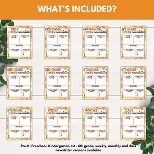 Editable Classroom Newsletter Template, Retro Classroom Decor, Back to ...