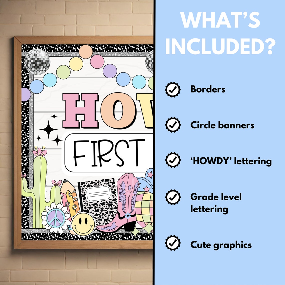 Back to School Bulletin Board, Bulletin Board Kit, First Day of School ...