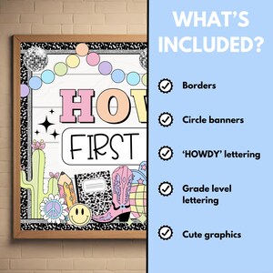 Back to School Bulletin Board, Bulletin Board Kit, First Day of School ...