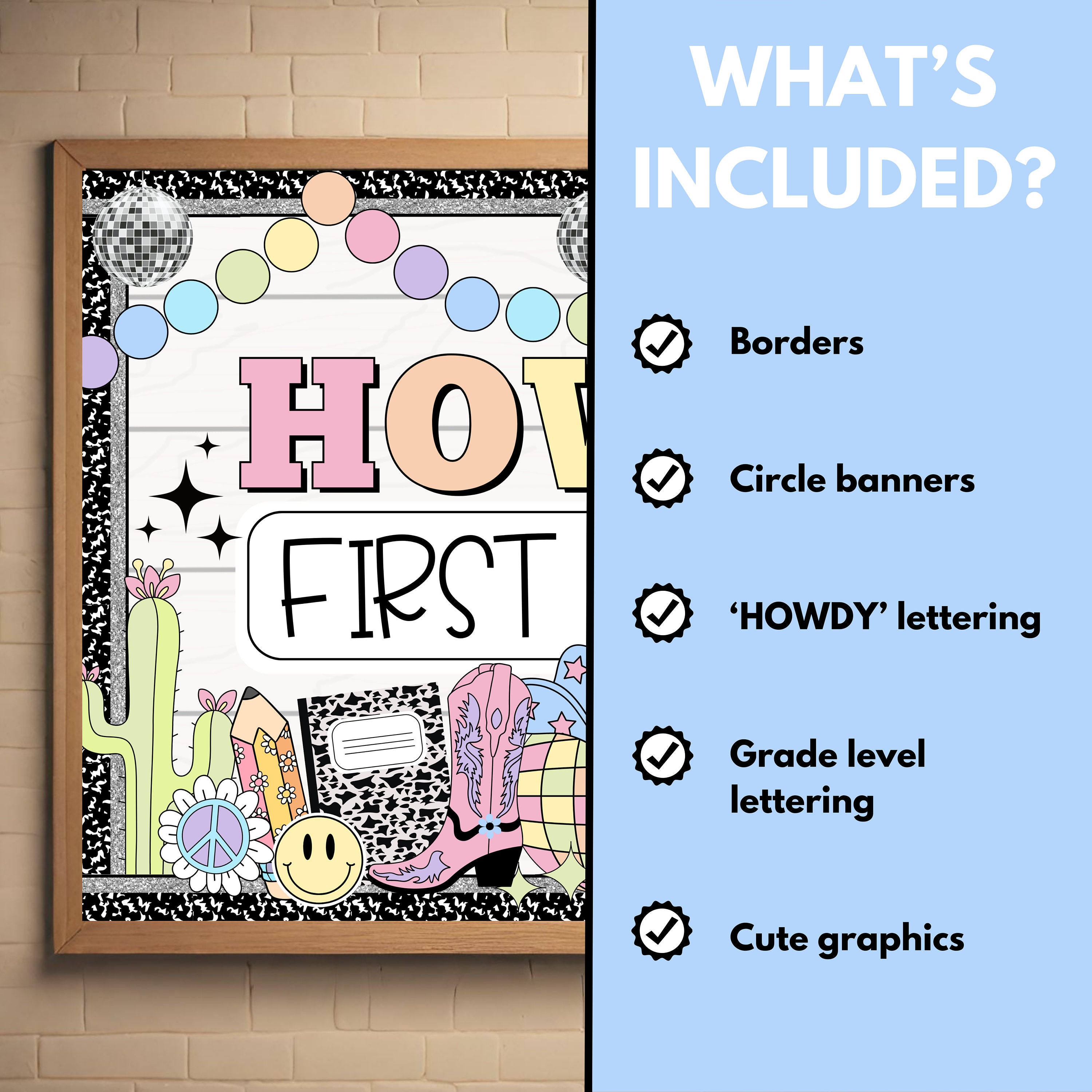 Back to School Bulletin Board, Bulletin Board Kit, First Day of School ...