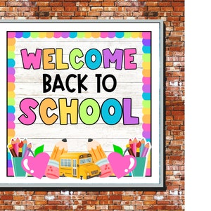 Rainbow Bright Back to School Board, Bulletin Board Set, Bulletin Board ...