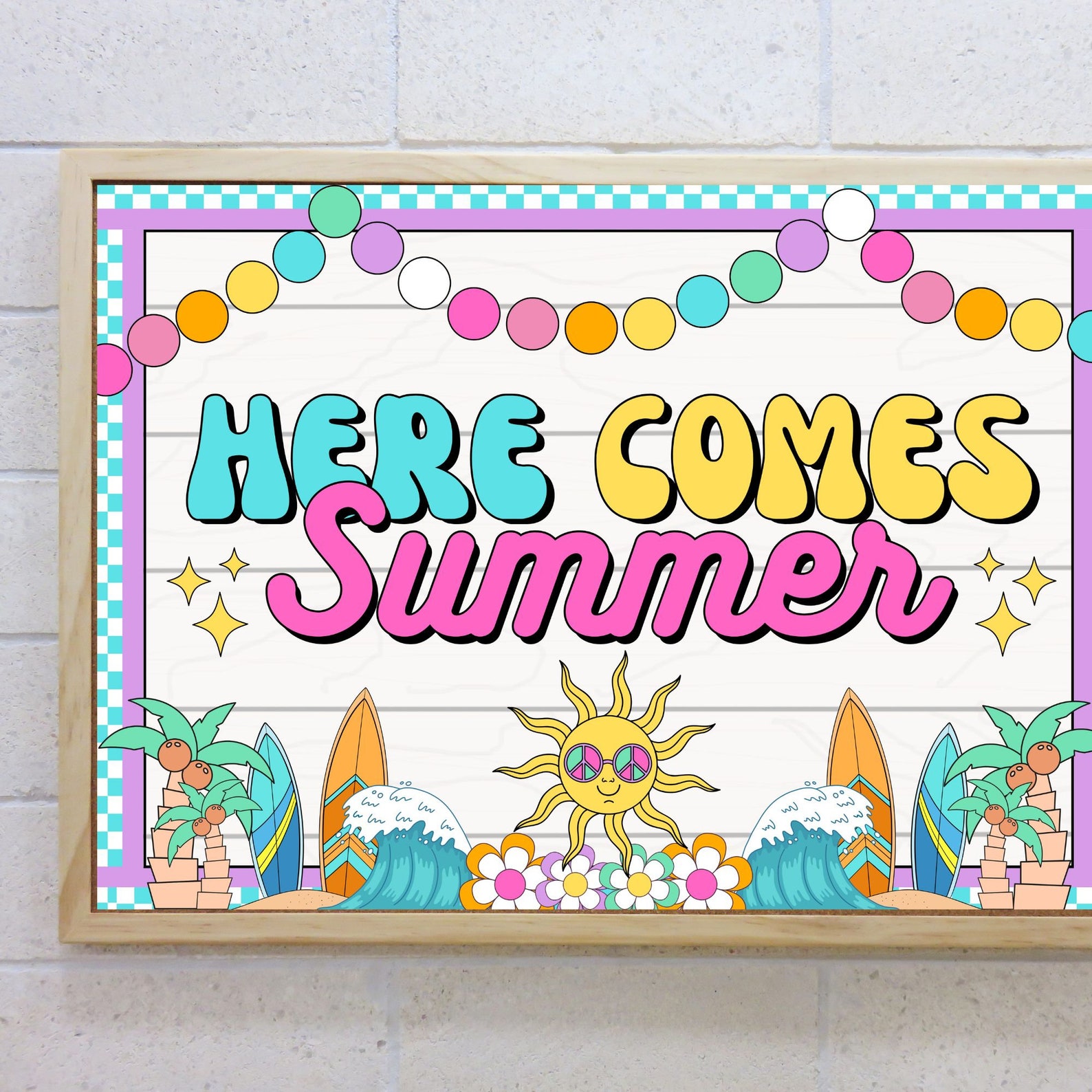 Summer Bulletin Board Kit Classroom Decor Bulletin Board Ideas Easy ...