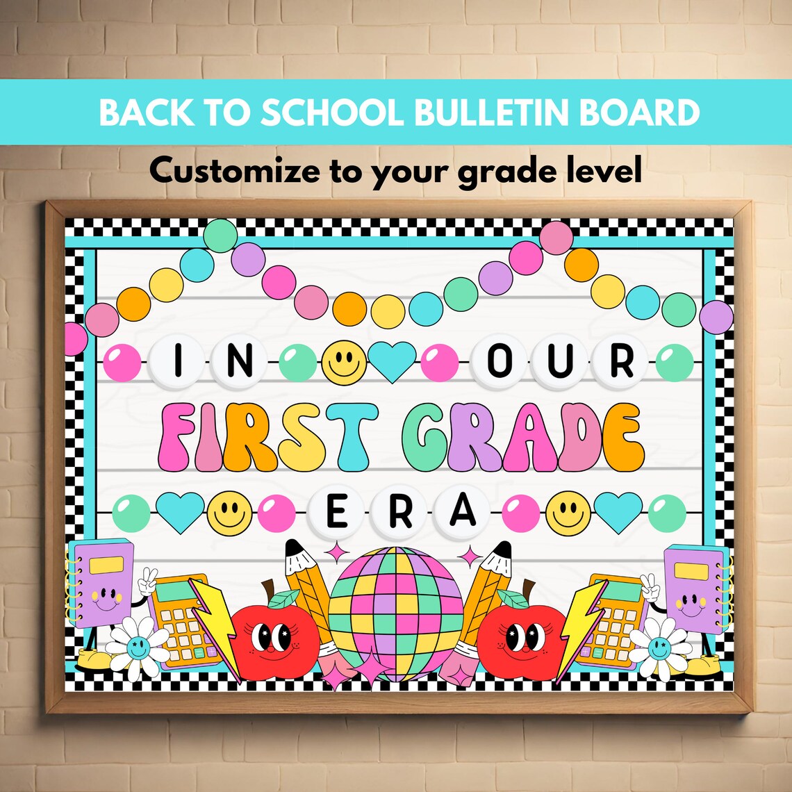 Back to School Bulletin Board, Bulletin Board Kit, First Day of School ...