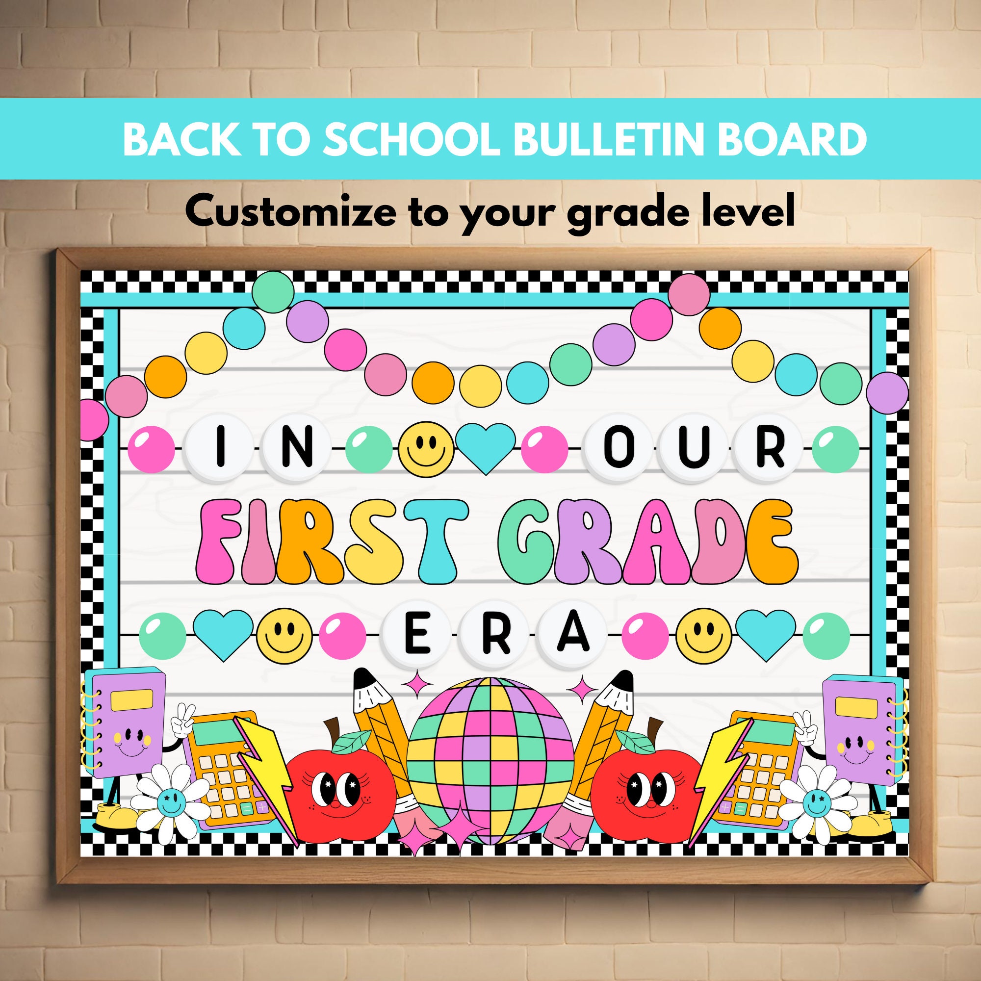 Back to School Bulletin Board, Bulletin Board Kit, First Day of School ...