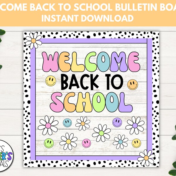 Back to School Groovy Bulletin Board - Etsy