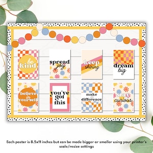 Classroom Posters, Classroom Decor, Retro Decor, Growth Mindset Poster ...