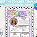 Retro Pastel Meet the Teacher Template, Teacher Resources, Teacher ...