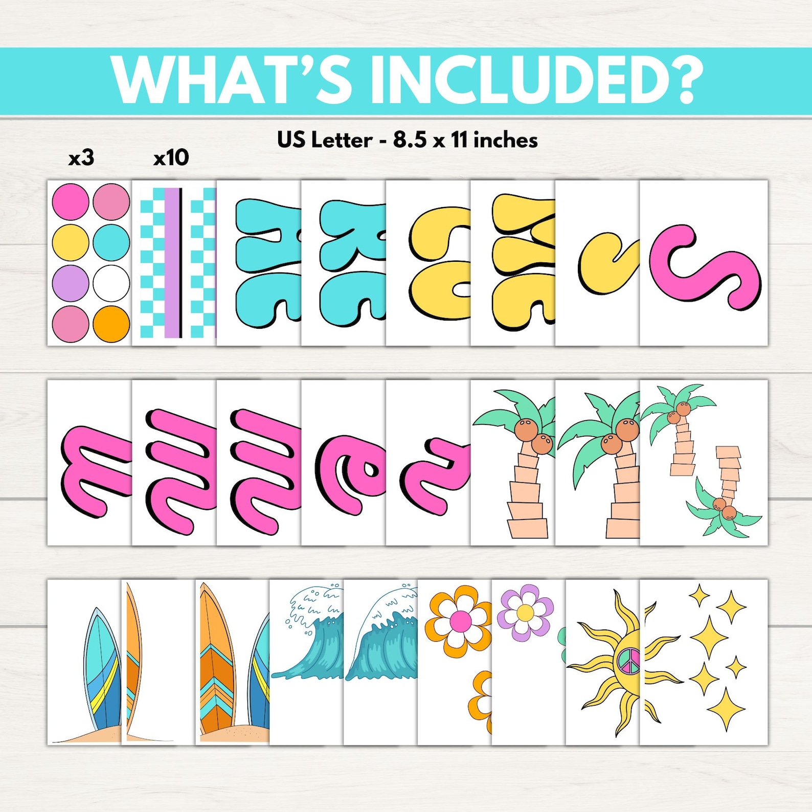 Summer Bulletin Board Kit Classroom Decor Bulletin Board Ideas Easy ...