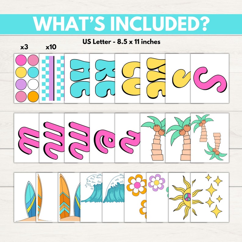 Summer Bulletin Board Kit Classroom Decor Bulletin Board Ideas Easy ...