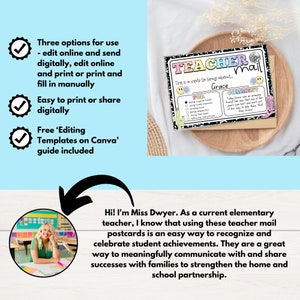 A Note From Your Teacher, Happy Mail From Teacher, Teacher Note ...